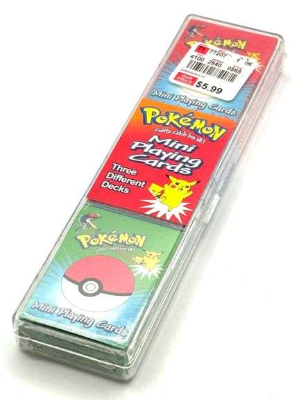 1999 Mini Pokeman 3 Playing Cards Set - Kraft Auction Service, LLC
