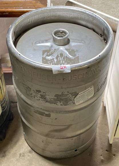 (QR) Anheuser-Busch Keg Diameter 15” Height 16” - Kraft Auction Service ...