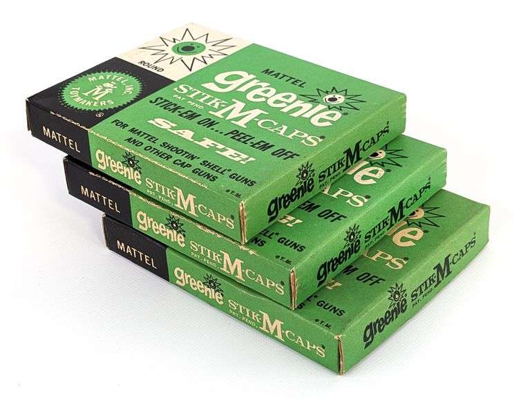 Mattel Shootin' Shells, Bullet Pak, Greenie Stik-M-Caps, & Roll Caps ...