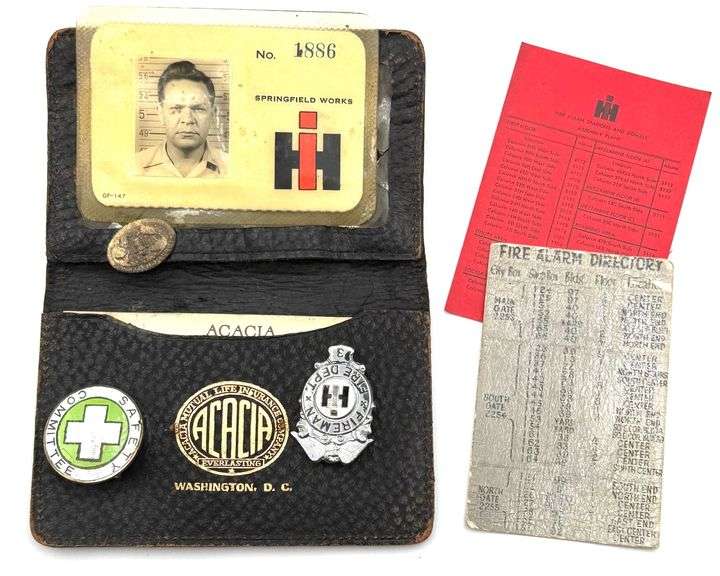 International Harvester Co. Old Employee Identification Card - Kraft ...