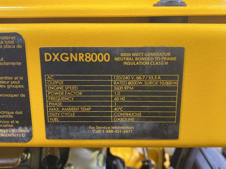 (CV) DeWalt 10000/8000-Watt Electric Start Gas Powered Portable ...