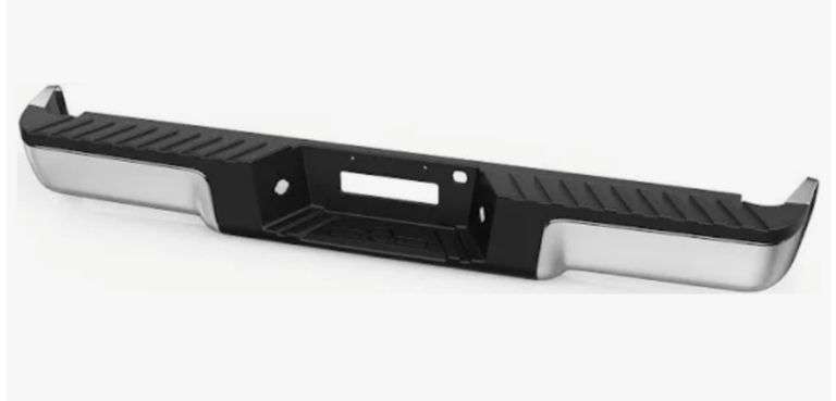 (G) F150 Style side Hitch Style Chrome Rear Step Bump (Model F01103136 ...