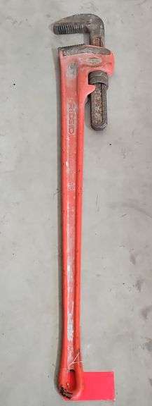 Ridgid Oversized 48" Pipe Wrench. - Kraft Auction Service, LLC