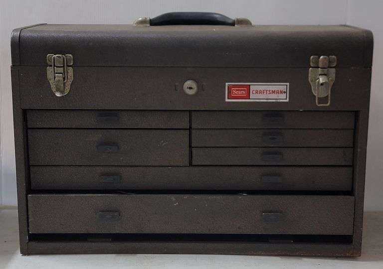 (K) Sears Craftsman Toolbox With Contents - Kraft Auction Service, LLC