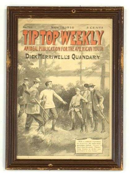 Framed "Tip Top Weekly" Magazine Cover, Published By Street & Smith ...