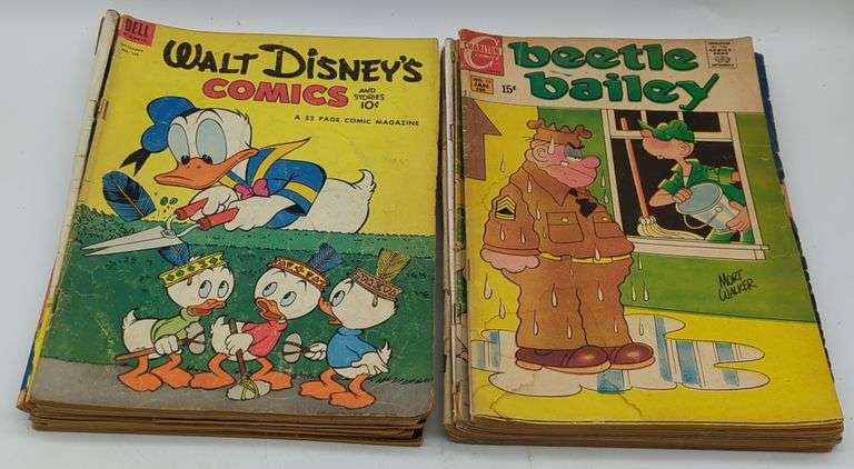 (F) Vintage Comic Books including Beetle Bailey, Donald Duck and more ...