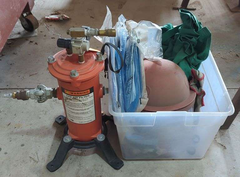 Clemco CPF-20 Sandblasting Air Filter & Clemco Sandblasting Safety Suit ...