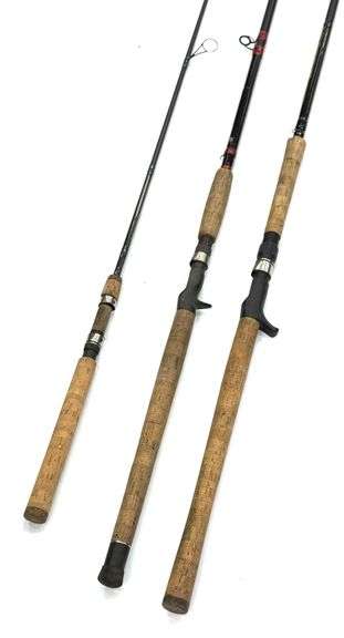 Bass Pro Shop Muske Angler, Reaction Strike, & Microlite Fishing Rods ...