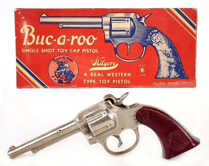 Kilgore Buc-a-roo Cap Gun Pistol w/ Box - Kraft Auction Service, LLC