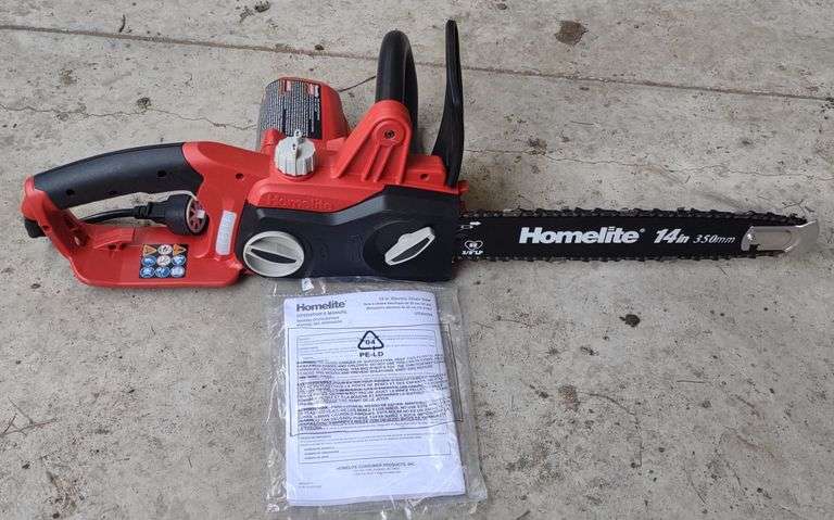 (CC) Homelite 14" Electric Chainsaw - Kraft Auction Service, LLC