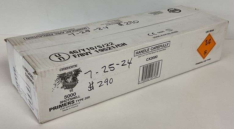 (K) Cheddite Clerinox Type 209 Shotshell Primers - Kraft Auction ...