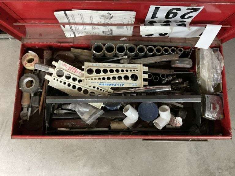 (K) Craftsman 12 Drawer Tool chest with Contents - Kraft Auction ...