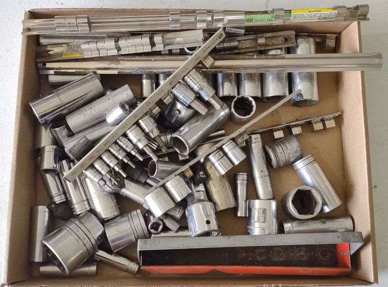 Snap-On & Craftsman Sockets w/ Pittsburgh Socket Rail Organizer - Kraft ...