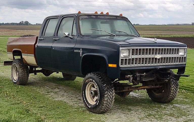 1985 GMC K3500 Custom Deluxe 4x4 Crew Cab Truck. 454 B.B, Manual ...
