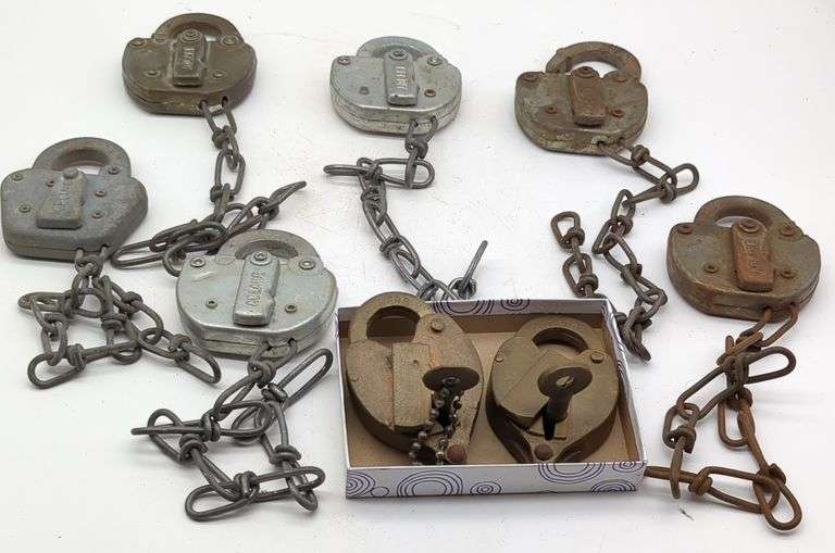 (F) Adlake Railroad switch locks with CRI/ PRR locks with keys. - Kraft ...