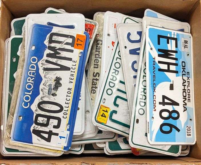Large Group of 1980's-2000's License Plates - Kraft Auction Service, LLC