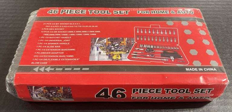 (AB) 46 Piece Tool Set - Kraft Auction Service, LLC