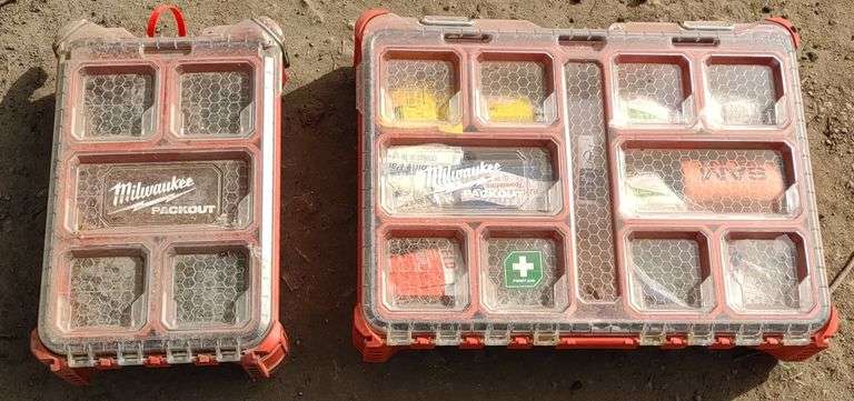 (BD) Milwaukee Pack Out Boxes Incl. Medical Kit. - Kraft Auction ...
