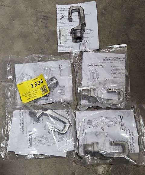 Combination Hook/Loop Fixture Hangers. - Kraft Auction Service, LLC