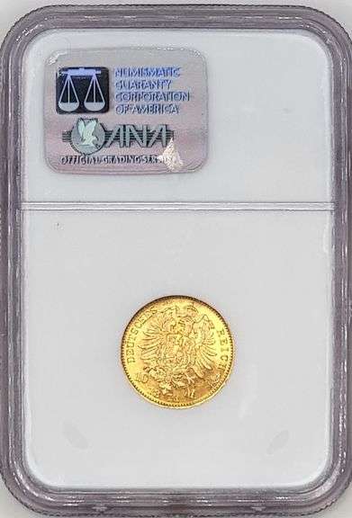 1873 A Germany States Prussia 10 Mark Gold Coin NGC MS-66 - Kraft ...