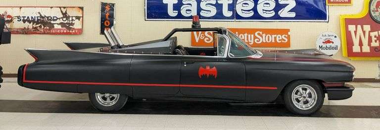 Batty Caddy Batmobile 1960 Cadillac Custom - Kraft Auction Service, LLC