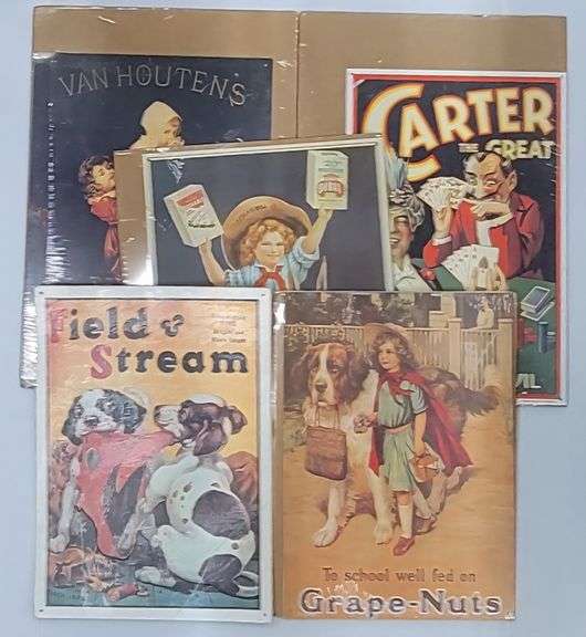 (F) Reproduction Metal Advertising Signs - Kraft Auction Service, LLC