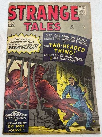 (AF) Strange Tales 1962 #95 “The Two-Headed Thing” Comic - Kraft ...