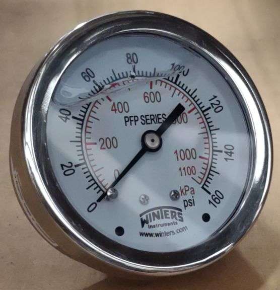 Winters PFP Series Premium Liquid Filled Pressure Guage - Kraft Auction ...