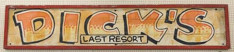 10ft SSW Dick’s Last Resort Restaurant Sign - Kraft Auction Service, LLC