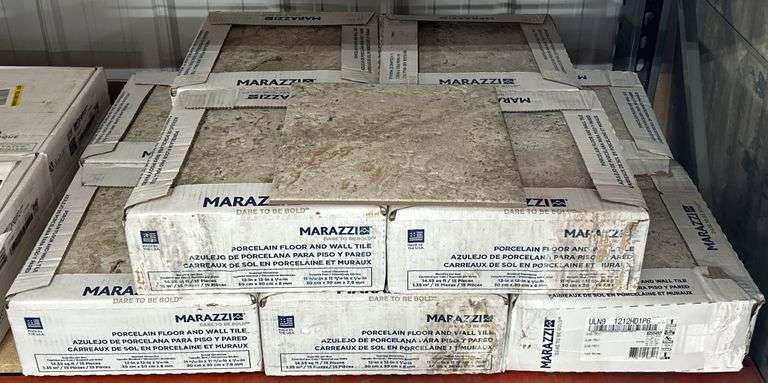 Marazzi TRAVISANO TREVI 12"x12" Porcelain Tile - Kraft Auction Service, LLC