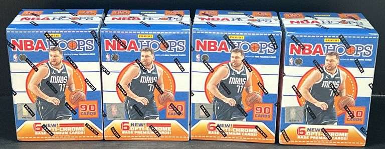 (X) 4 Boxes Panini NBA Hoops 2024-2025 Basketball Cards. - Kraft ...