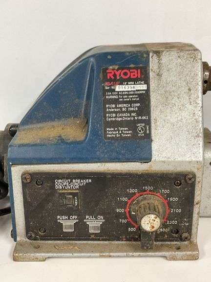 (J) Ryobi 18” Mini Lathe - Kraft Auction Service, LLC