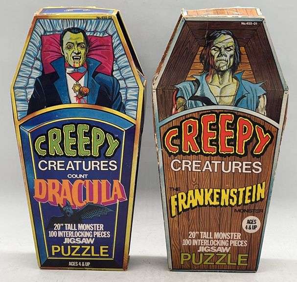 (D) Creepy Creatures Puzzles Including Frankenstein and Dracula - Kraft ...