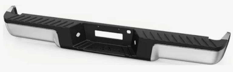 (G) F150 Style side Hitch Style Chrome Rear Step Bump (Model F01103136 ...