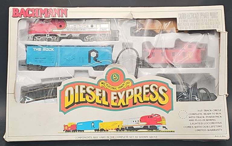(O) 1975 Bachmann Diesel Express HO Electric Train Set, #00091 - Kraft ...