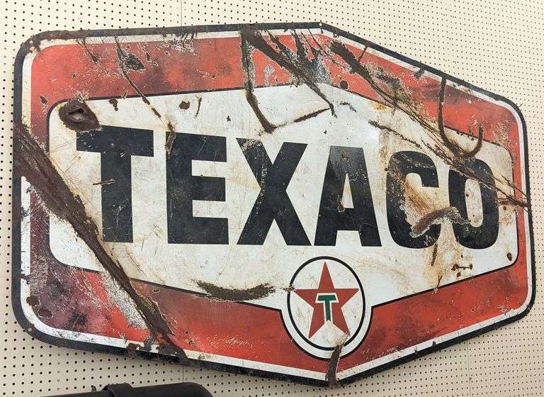 7ft DSP Texaco Service Station Tomahawk Sign - Kraft Auction Service, LLC