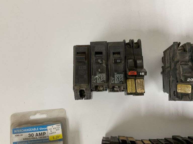 (J) Assorted Circuit Breakers - Kraft Auction Service, LLC