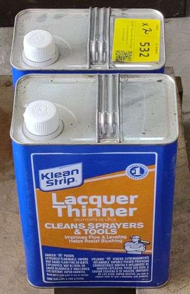 Klean Strip Lacquer Thinner Solution - Kraft Auction Service, LLC