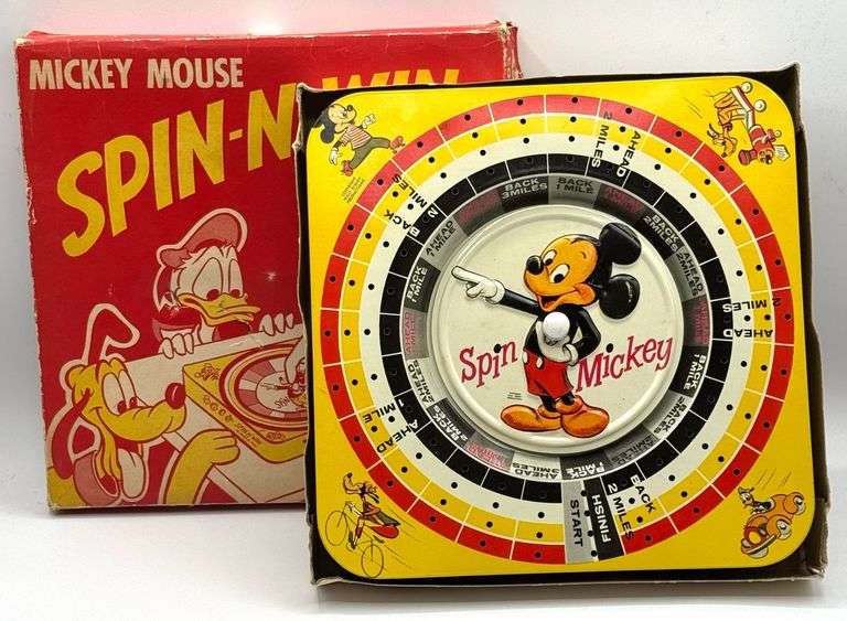 Spin-n-Win Mickey Mouse Game In Original Box - Kraft Auction Service, LLC