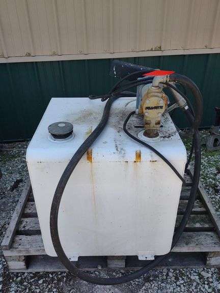 Steel Fuel Transfer Tank w/ Fill-Rite Pump - Kraft Auction Service, LLC