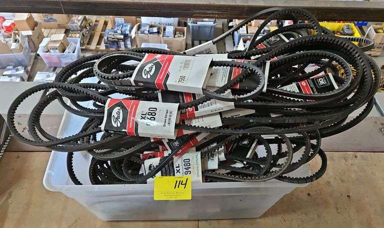 Gates Belts, Various Sizes. - Kraft Auction Service, LLC