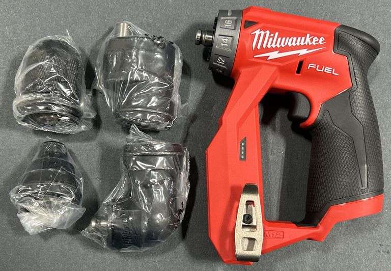 (EZ) Milwaukee M12 FUEL 12V 4-in-1 3/8” Installation Drill Driver Kit ...