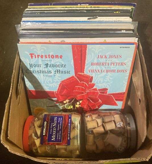 (LM) Assorted lp records plus thread spools - Kraft Auction Service, LLC