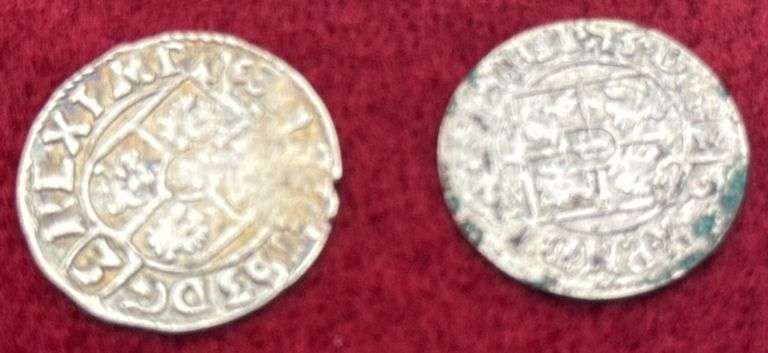(P) 2 Medieval Polish Silver Coins A.D. 1618-1630 - Kraft Auction ...