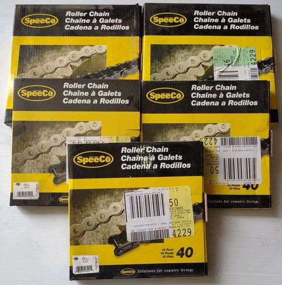 SpeeCo #50 & #40 Rolling Chains - Kraft Auction Service, LLC