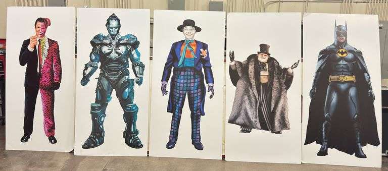 Lot Of Life Size Batman Forever Character Display Signs - Kraft Auction ...
