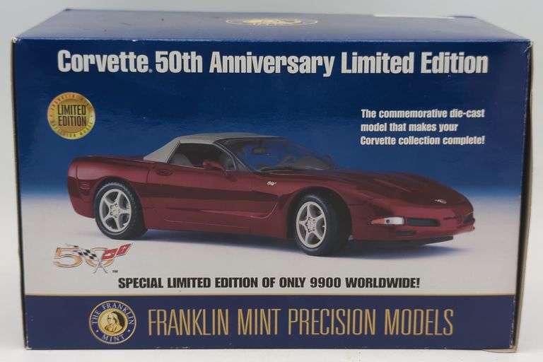 (I) Franklin Mint Precision Models. Corvette 50 th Anniversary Limited ...