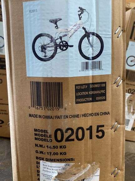 Kent International 20” Dual Mega Flex Bicycle - Kraft Auction Service, LLC