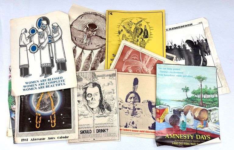 Assorted Native American, Advertisement Posters - Kraft Auction Service ...