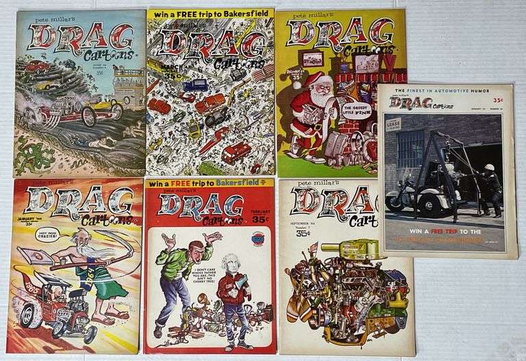 (AF) 7 Drag Cartoons Pete Millar’s Magazine - Kraft Auction Service, LLC